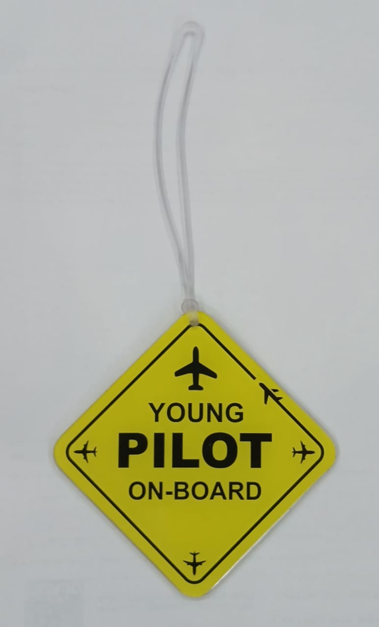 'YOUNG PILOT ON-BOARD' Car Hanging Accessories - Pilots Cart